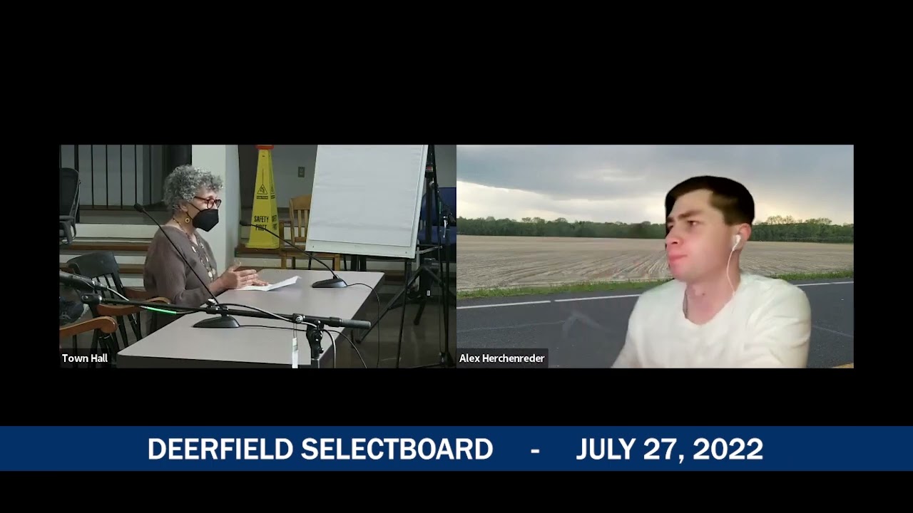 Deerfield Selectboard - July 27, 2022