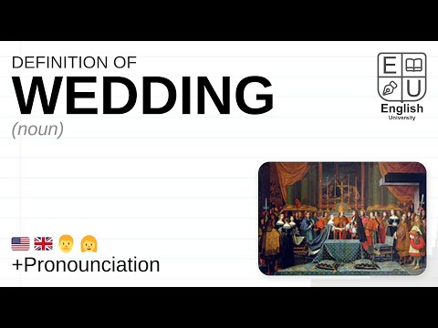 WEDDING meaning, definition & pronunciation | What is WEDDING? | How to say WEDDING