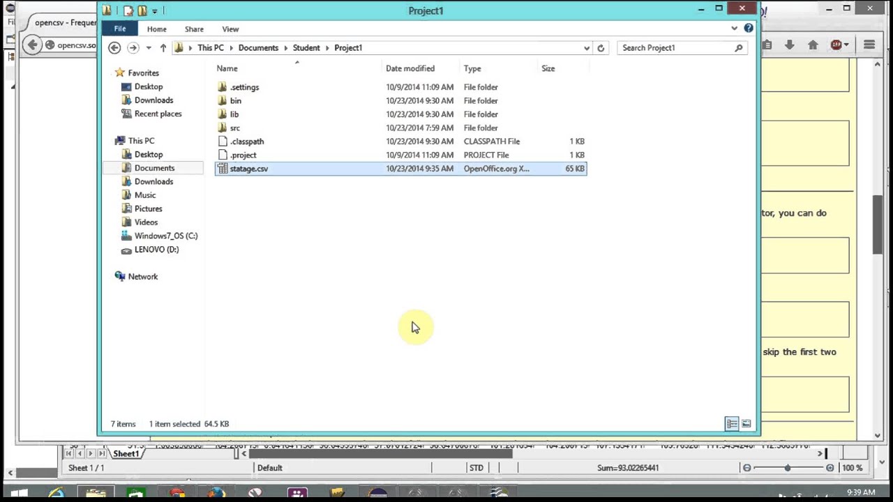 Java: 7 : Open and Loop CSV File Data
