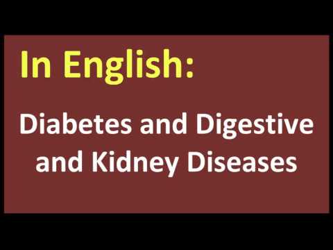 Diabetes and Digestive and Kidney Diseases spanish MEANING