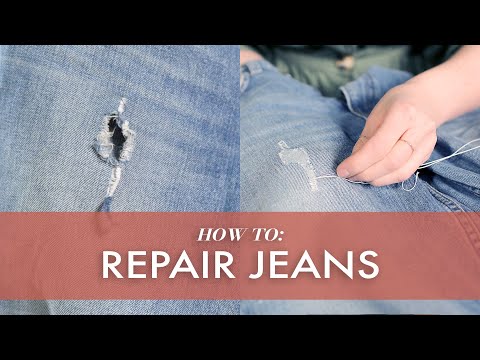 How To Repair Ripped Jeans 3 Ways