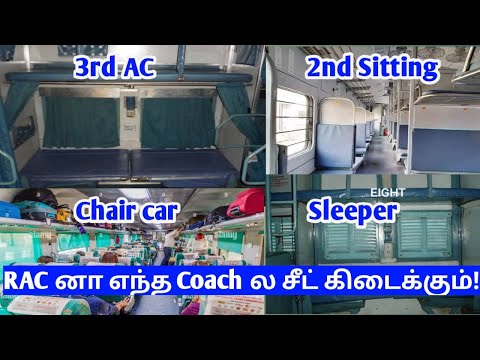 RAC BOOKING GIVEN COACHES DETAILS TRAIN IN TAMIL|RAC னா எந்தப் பெட்டில தருவாங்க சீட் |OTB