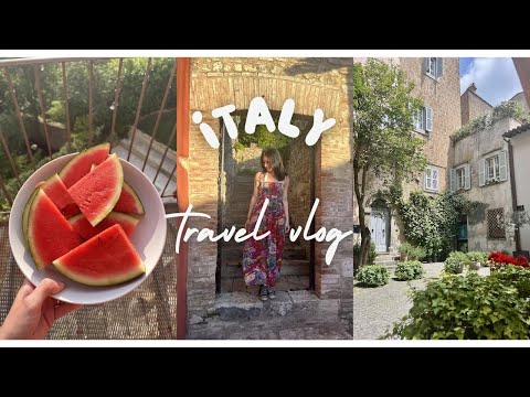 italy travel vlog: staying in narni, day trips, lots of yummy food