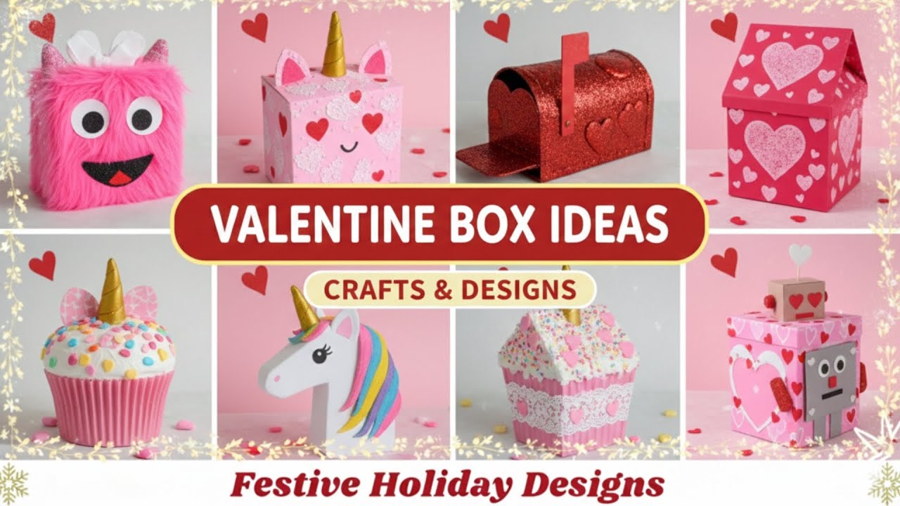 158+ Valentine Box Ideas 2026 | DIY Valentine's Day Box Decorating Tips