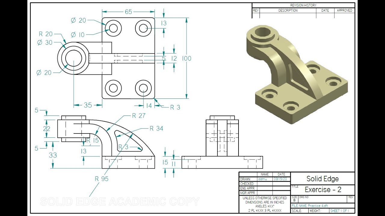 Learning Solid Edge - Exercise # 2