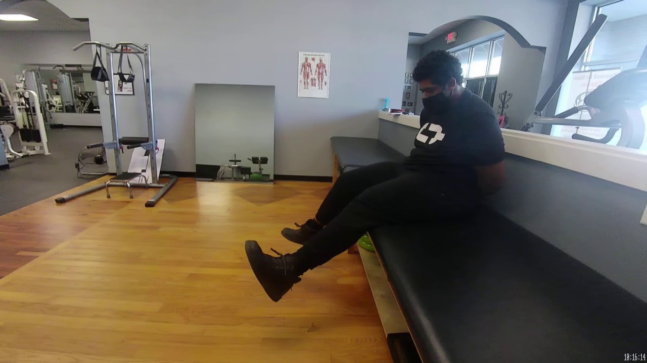 Seated Slump Sciatic Nerve Hamstring Mobility Nerve Glide Healthy Individual Leg Extension Variation
