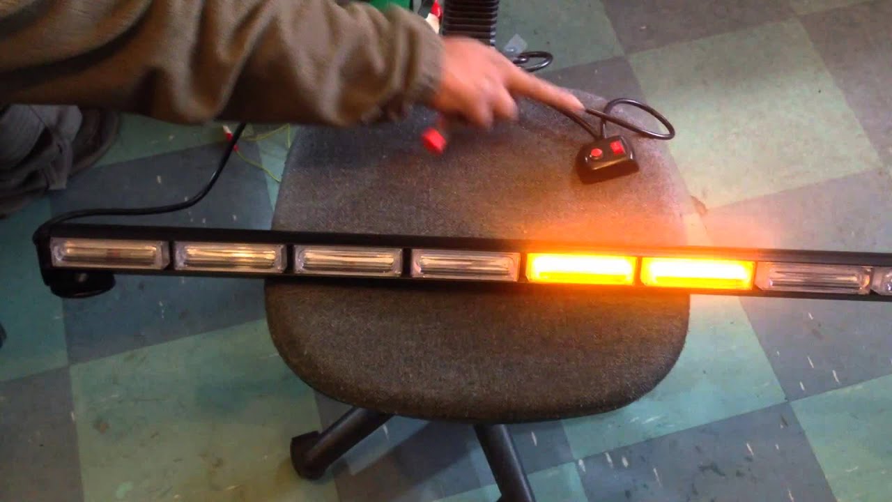 Barra estroboscopica ambar amarilla 48W 895mm