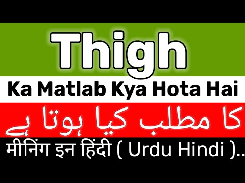Thigh Meaning | Thigh Meaning In Urdu Hindi | Thigh Ka Matlab Kya Hai | Thigh Ka Meaning Kya Hai