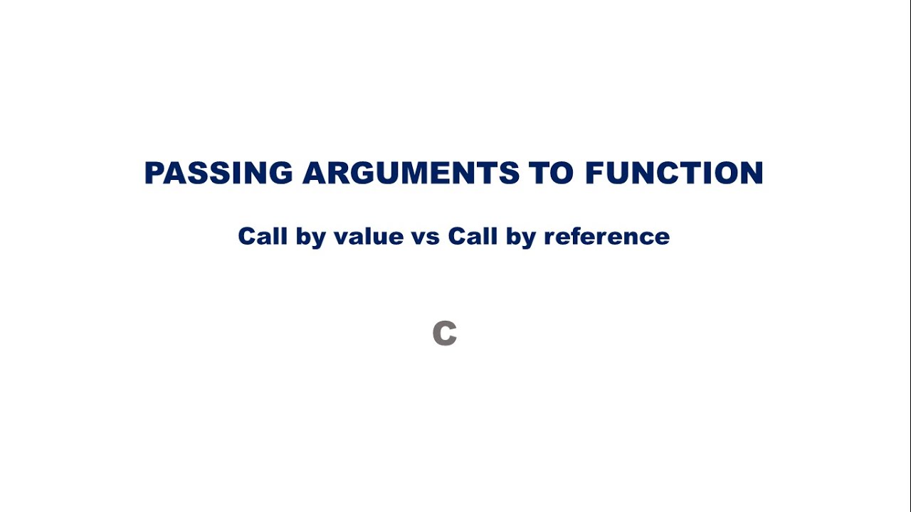 Passing Arguments to Function   (KTU S2 EST 102 Programming in C )