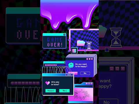 (video-WP) [GET](Premium) Neon Y2K computer folder(Video/AOD/Sound)