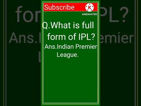 Full form of IPL...