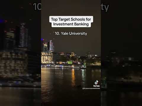 Top Target Schools for Investment Banking | YourCorporateFriends #shorts