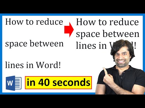How to reduce space between lines in Word