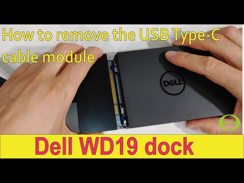 How to remove the USB Type-C module from the WD19 Dell Dock