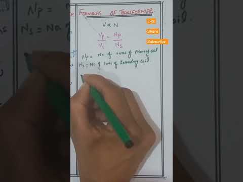 Formula s of transformer | efficiency of transformer #electromaganetism #class10 #physics #viral