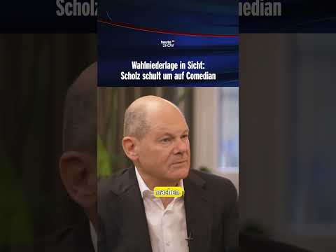 Wahlniederlage in Sicht: Scholz schult um auf Comedian | heute-show #shorts