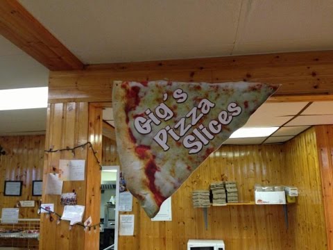 Gig's Pizza's Alma Poutine! and Donair Slice Pictou County Nova.Scotia