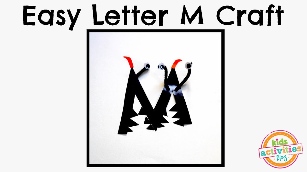 Easy Letter M Craft -- Preschool Alphabet Resource