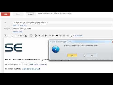 Mail Encryption with Gmail/Yahoo and SecurEncrypt