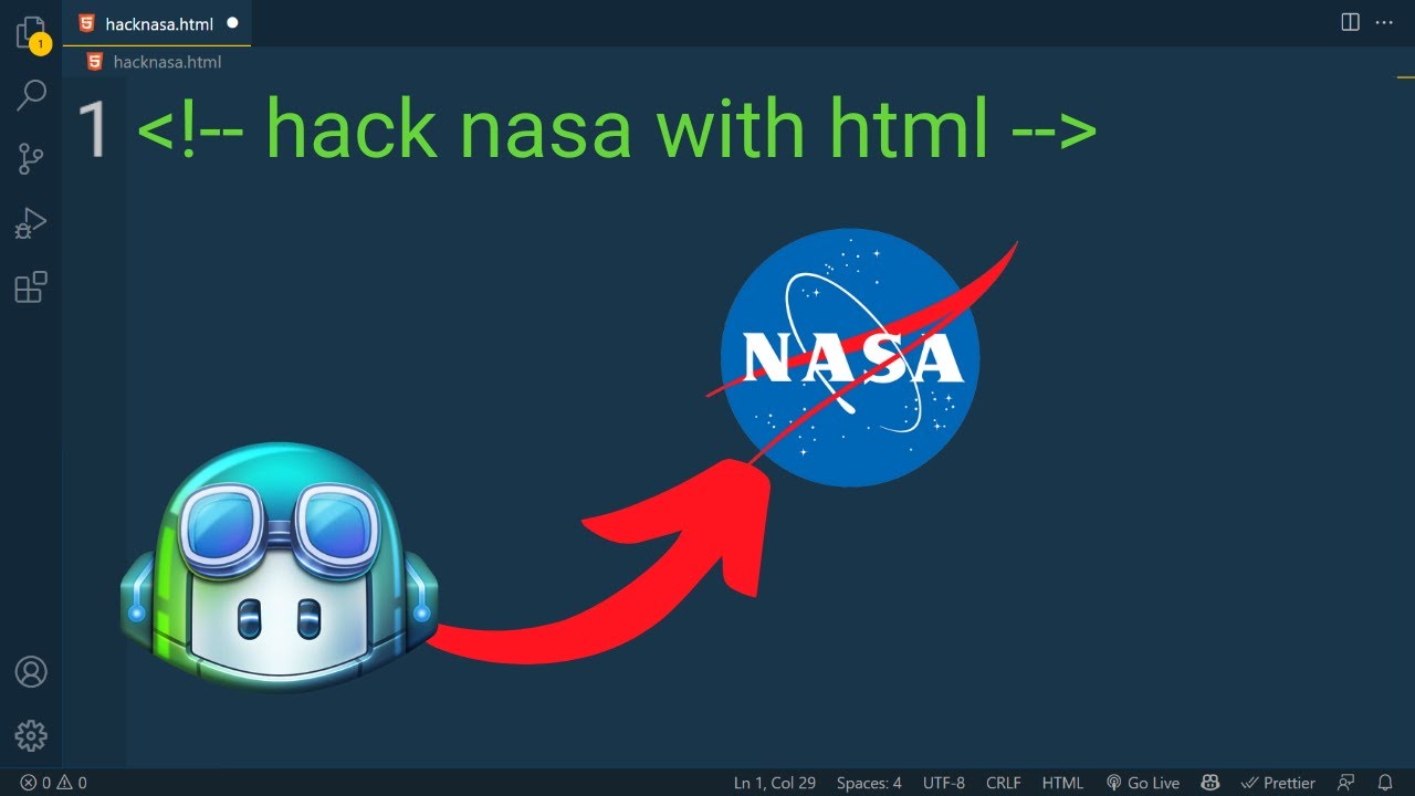 Hack NASA with HTML, GitHub Copilot 🤯