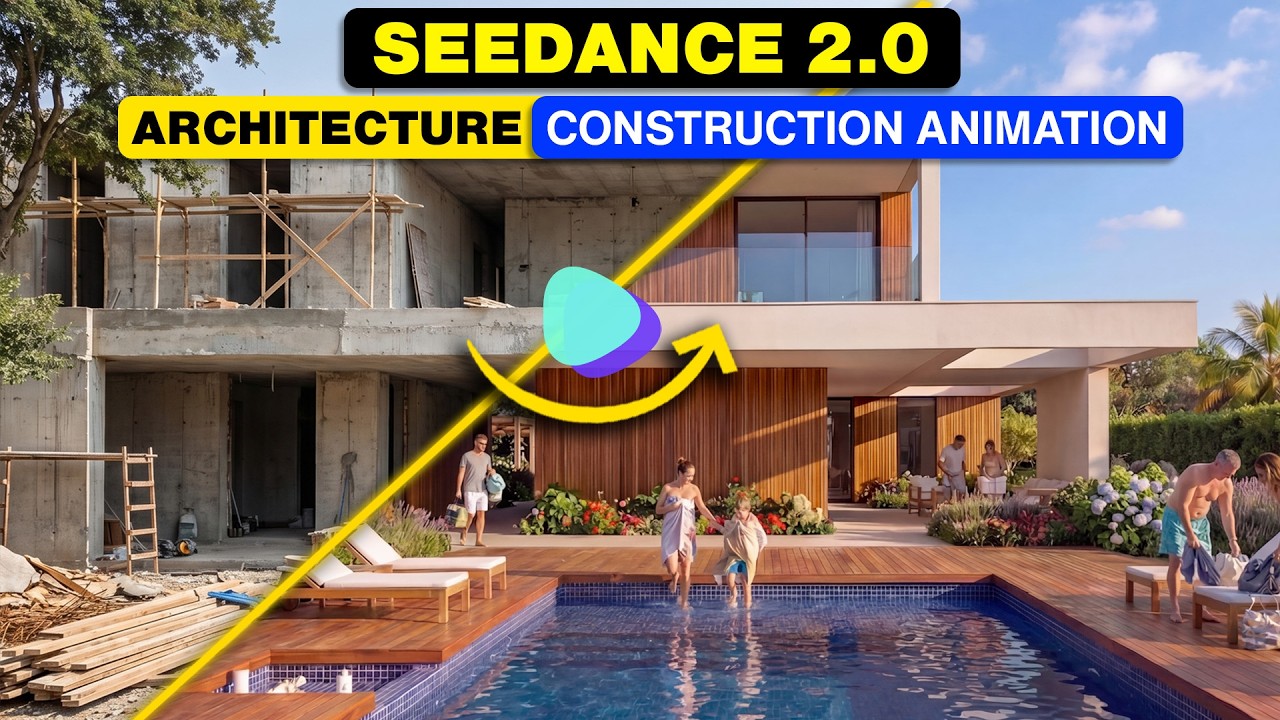 Seedance 2 0 is INSANE for Architecture Construction Animations!