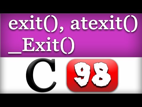 Learn exit atexit Exit Functions in C Programming Language Video Tutorial - Mind Luster