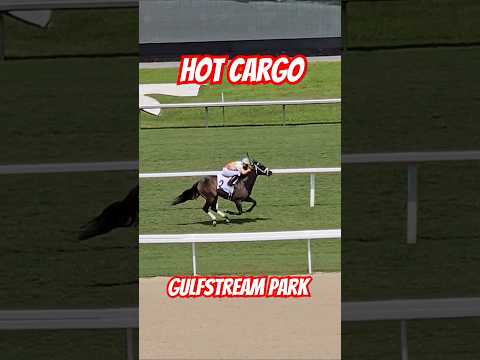Hot Cargo and Rajiv Maragh impressively score in the 6th race at #GulfstreamPark!
