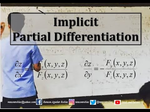 Implicit Partial Differentiation for Multi - valued Functions