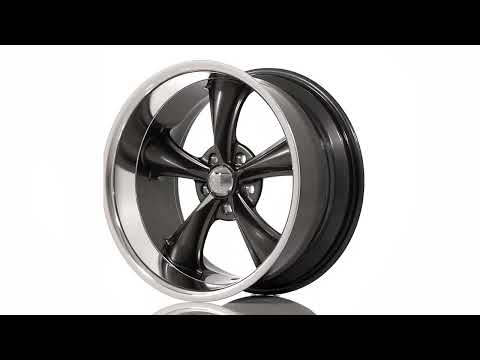 American Racing Vn338 Boss Tt Wheels Rims 20x8.5 5x120.65 Graphite With Diamond Cut Lip 2mm ...