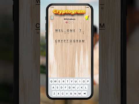 Cryptogram Train your brain with word puzzle