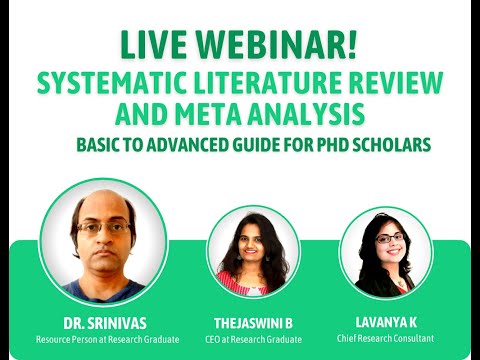 Webinar on Systematic Literature Review and Meta Analysis