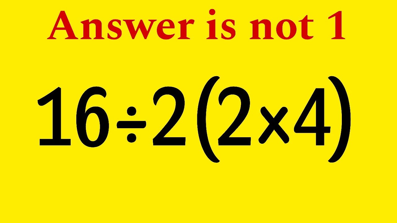 This Simple Math Problem Will Shock You!