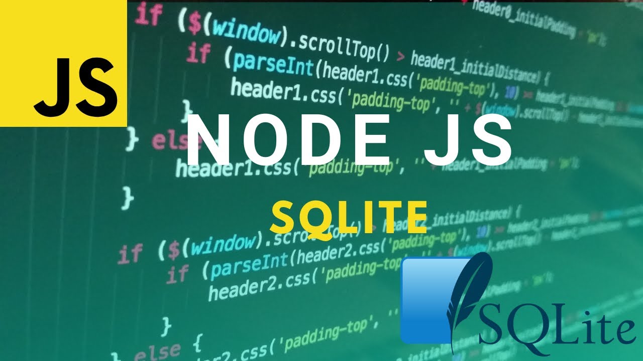 Node JS SQLite Crash Course