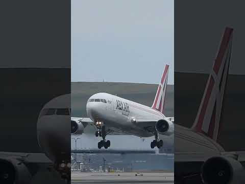 ABX 767-200F landing at Louisville SDF airport #shorts