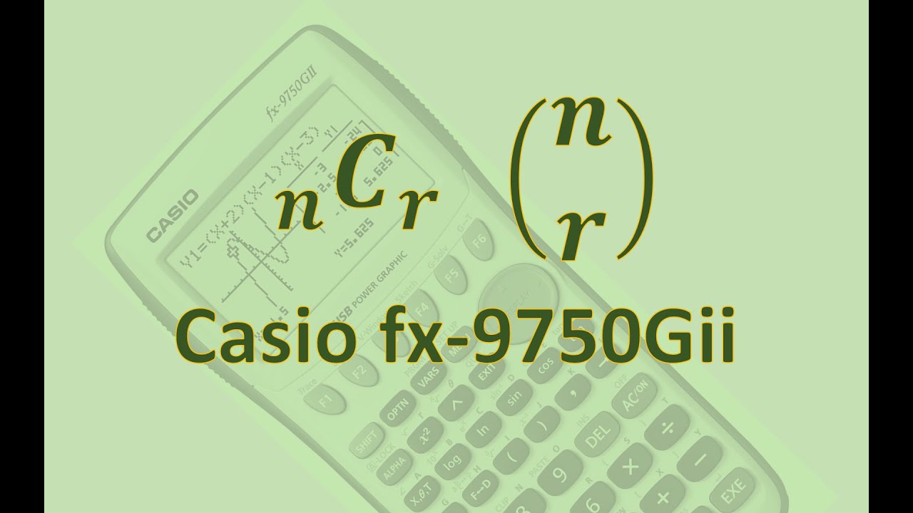 Binomial coefficient on Casio fx-9750gii