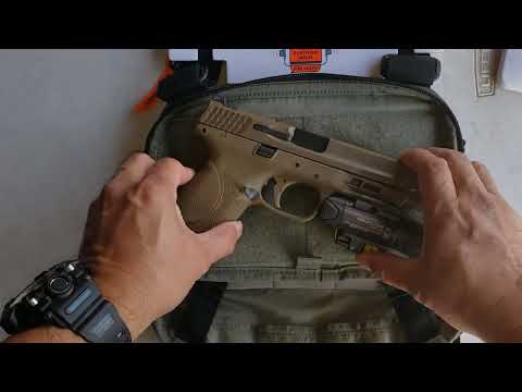 5.11, SkyWeight Chest Pack Size, Part 2, What size pistol will fit?