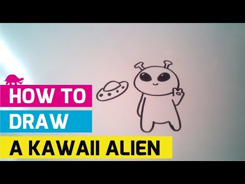 How To Draw A Cute Alien For Kids