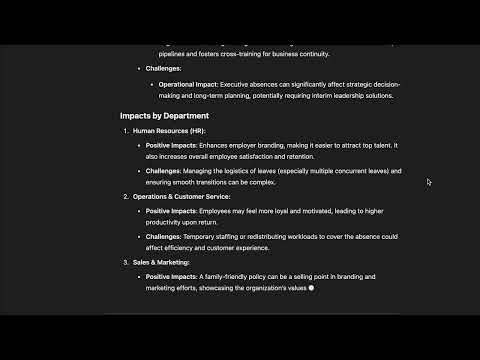 Women Defining AI: Parental Leave Policy Demo