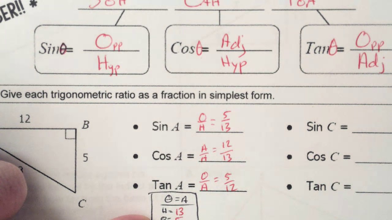 Unit 7 Right Triangles - Trig Functions