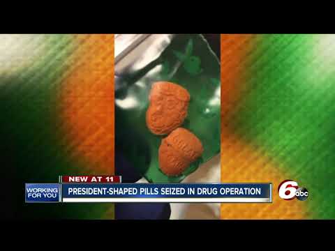Drug bust includes pills shaped like the president's profile