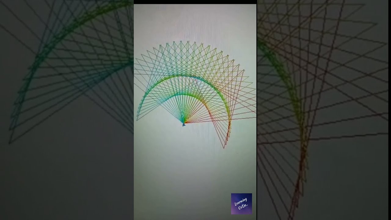 Colorful design using python turtle - 1