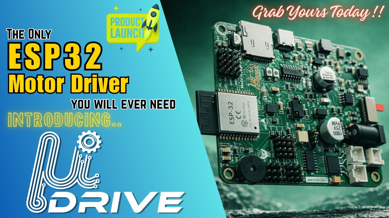 μ-Drive Launch | The Ultimate ESP 32 Motor Driver is Here | circuiTician