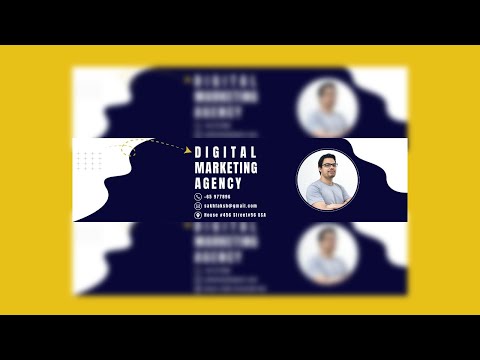 Linkedin Banner Design in Adobe Illustrator - Timelapse