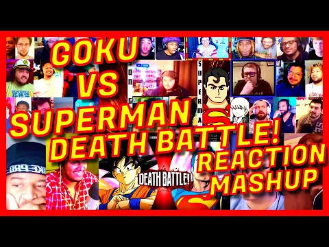 GOKU VS SUPERMAN: DEATH BATTLE! - REACTION MASHUP - DRAGON BALL VS DC COMICS - DRAGON BALL Z PART 3!