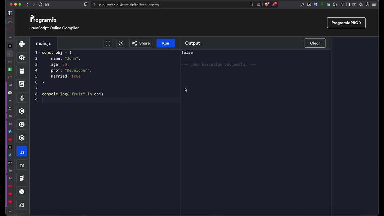 Determine if a property exists in an object | JavaScript
