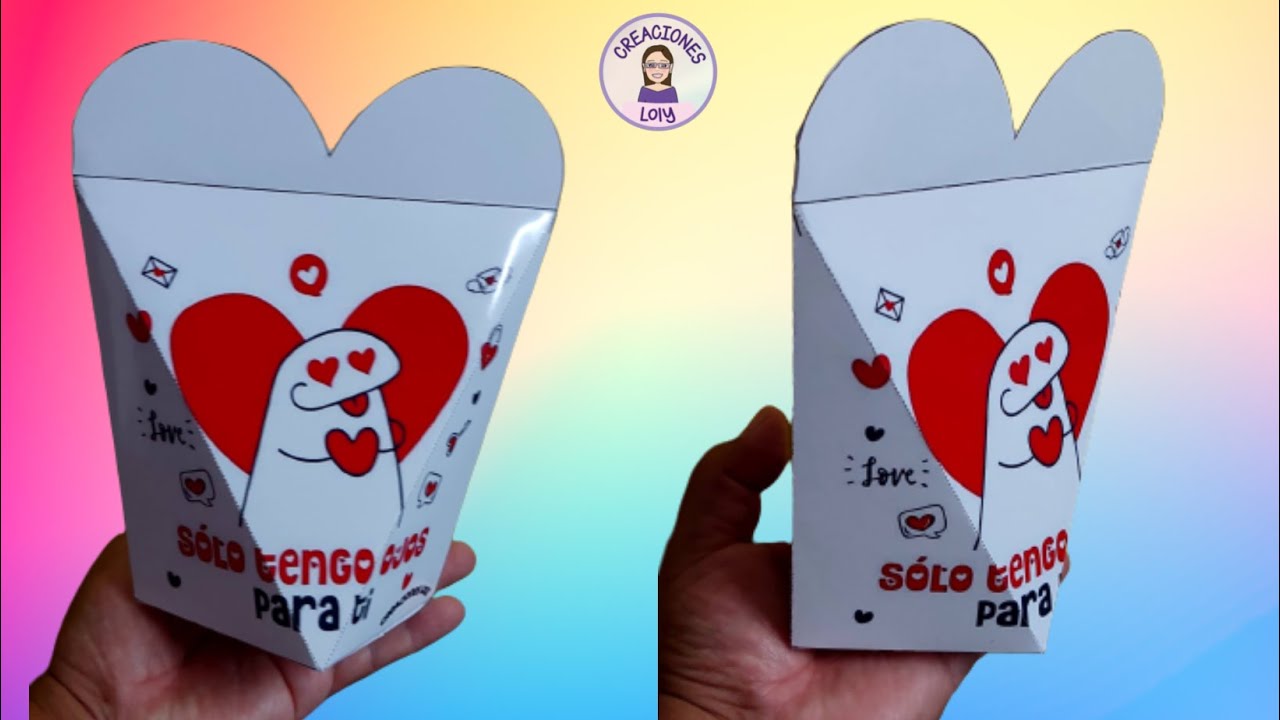 Caja Corazon 💖 Flork Regalo San Valentin 💕( Caja Deformito)