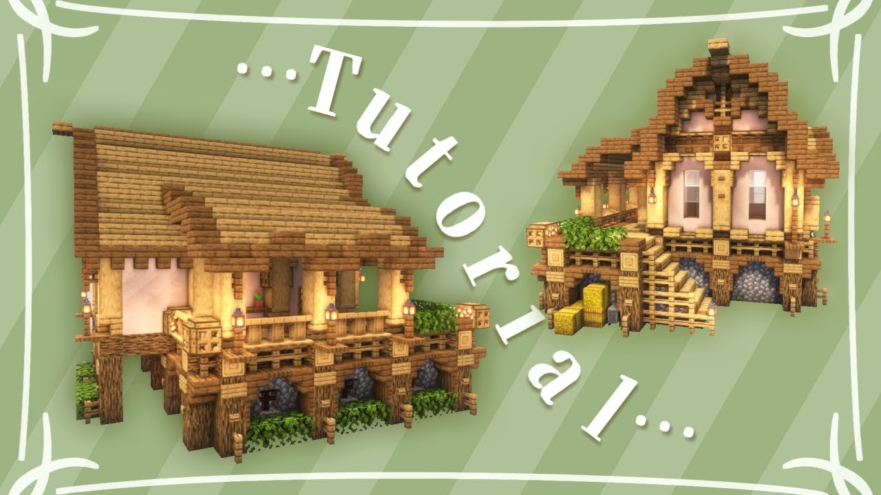 Minecraft : How to Build a "Plains Village" Like House | マイクラ建築：平原の村っぽい ...