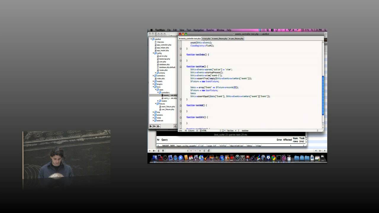 José Lorenzo - CakePHP Workshop 2010 Session Two Part 1