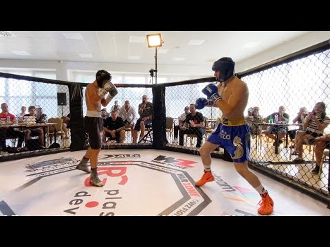 Andrii Yurychko boxing fight (blue) • HAN Fight Club (Bratislava) • War Zone Slovakia 2025.06.21