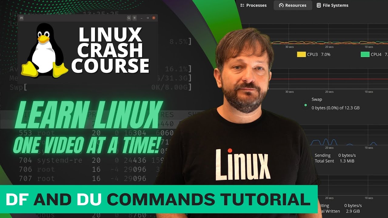 Linux Crash Course - The df and du Commands